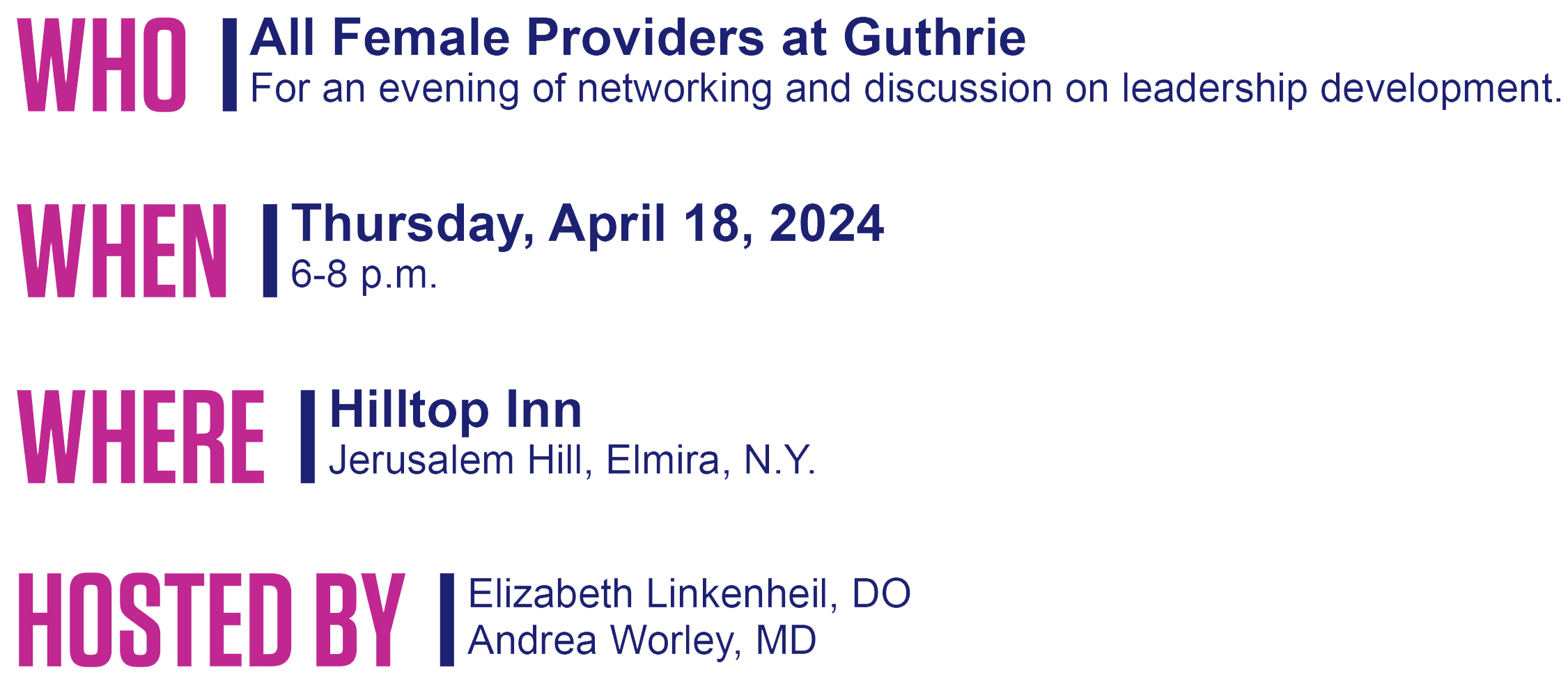 Guthrie Women in Medicine | Guthrie